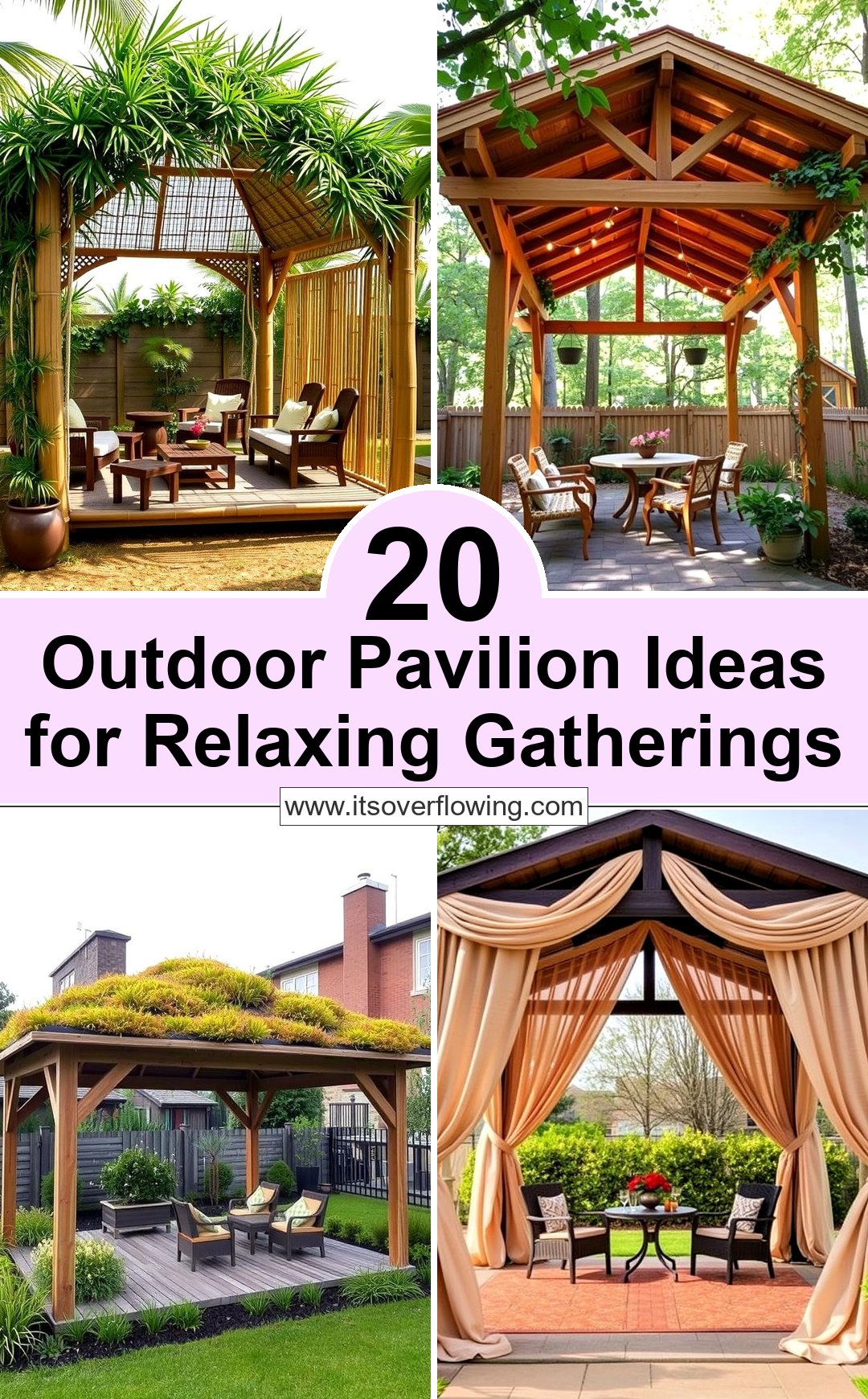 20 Outdoor Pavilion Ideas for Relaxing Gatherings