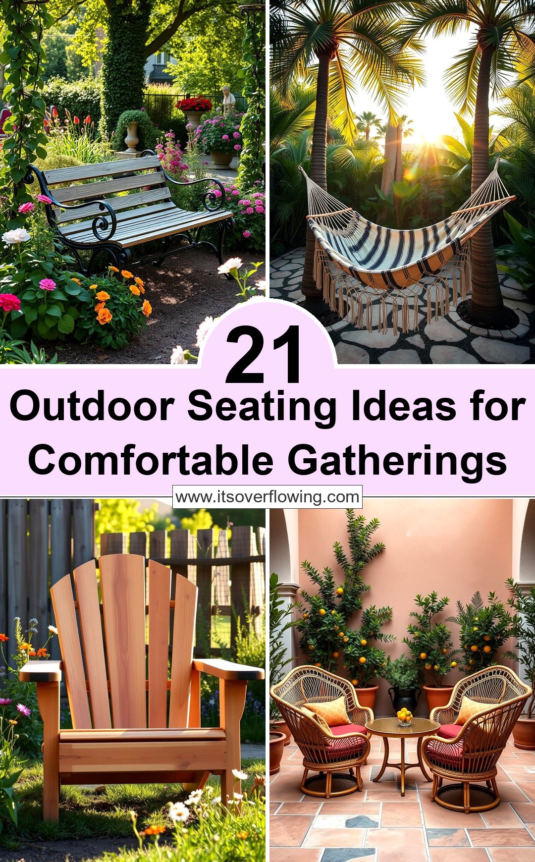 21 Outdoor Seating Ideas for Comfortable Gatherings