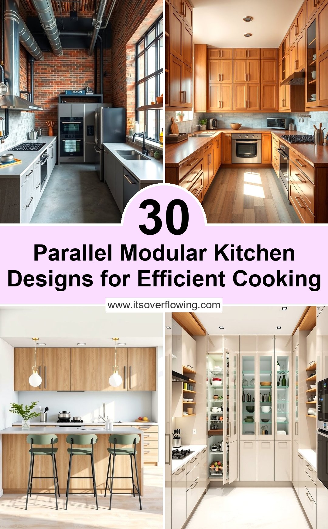 30 Parallel Modular Kitchen Designs for Efficient Cooking