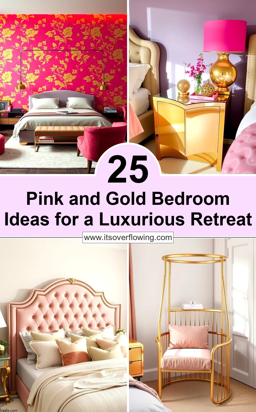 25 Pink and Gold Bedroom Ideas for a Luxurious Retreat