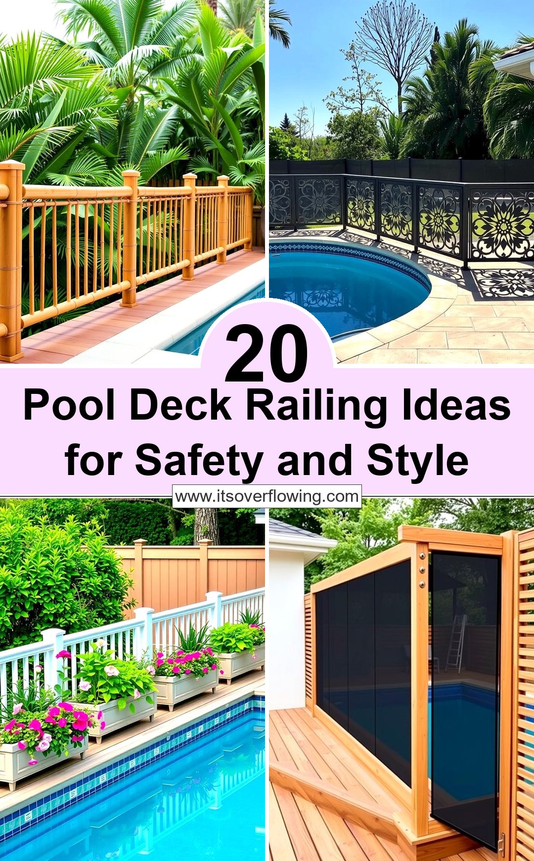 20 Pool Deck Railing Ideas for Safety and Style