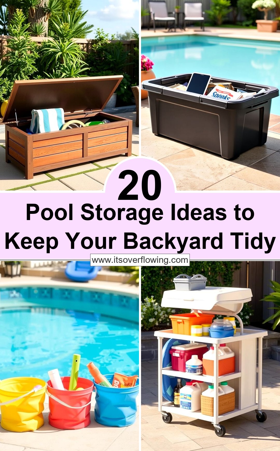 20 Pool Storage Ideas to Keep Your Backyard Tidy
