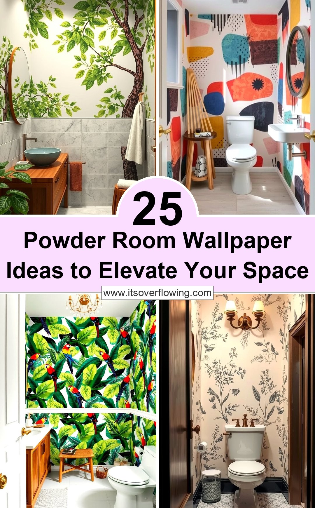 25 Powder Room Wallpaper Ideas to Elevate Your Space