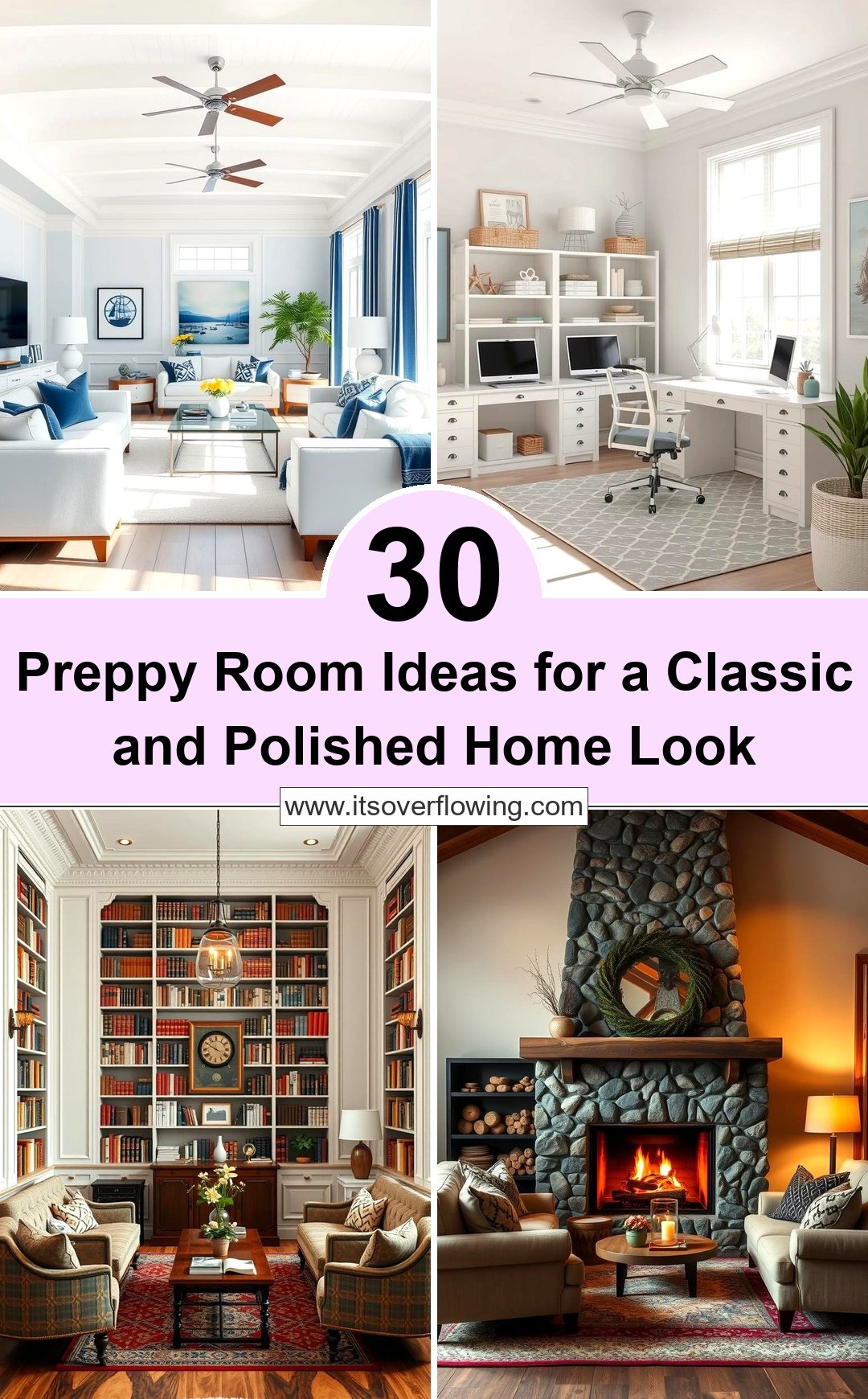 30 Preppy Room Ideas for a Classic and Polished Home Look