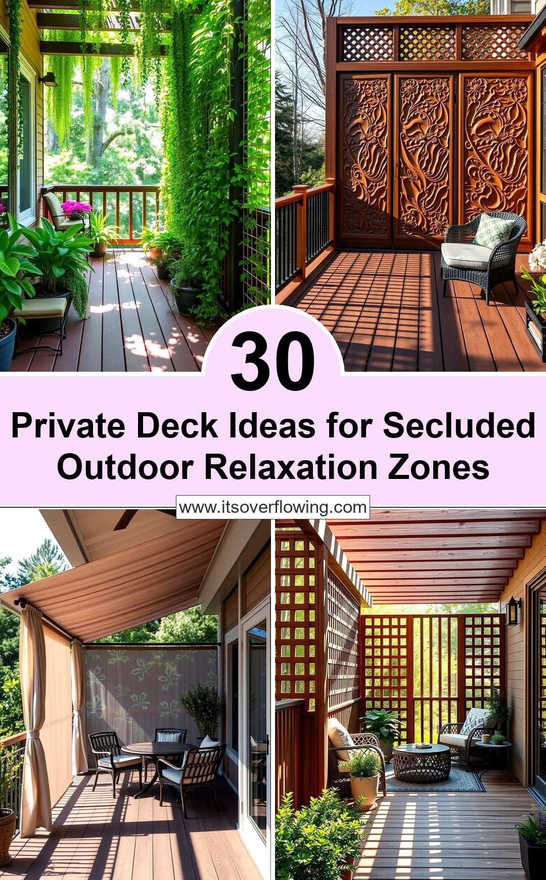 30 Private Deck Ideas for Secluded Outdoor Relaxation Zones
