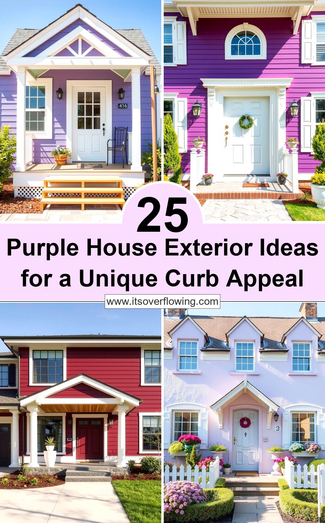 25 Purple House Exterior Ideas for a Unique Curb Appeal