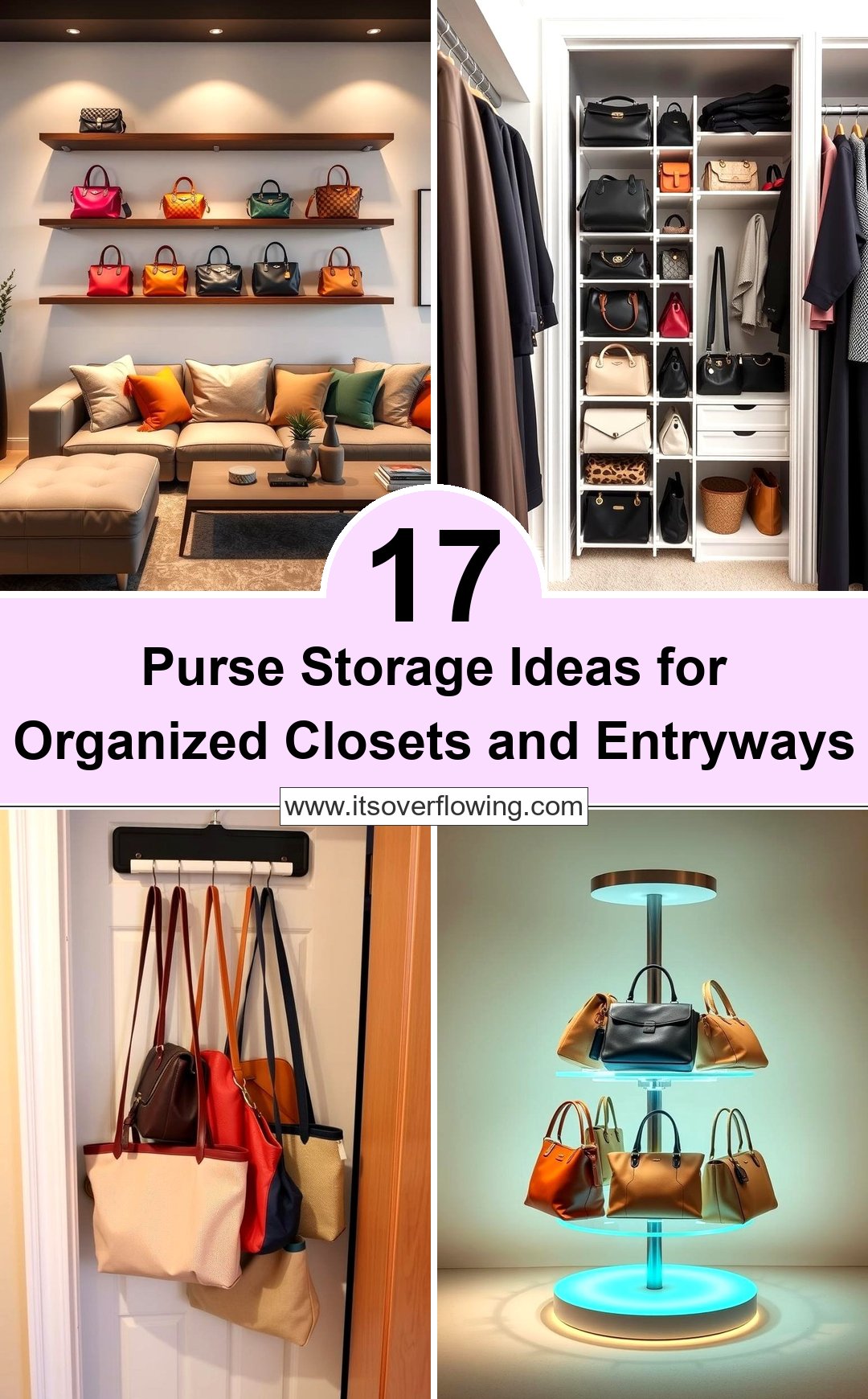17 Purse Storage Ideas for Organized Closets and Entryways