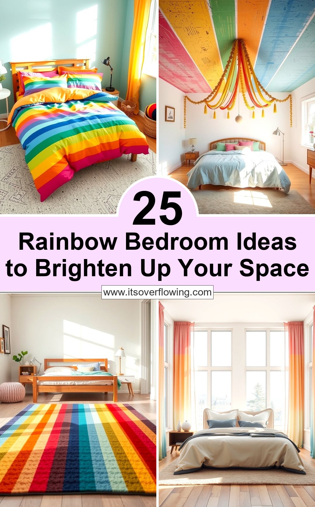 25 Rainbow Bedroom Ideas to Brighten Up Your Space