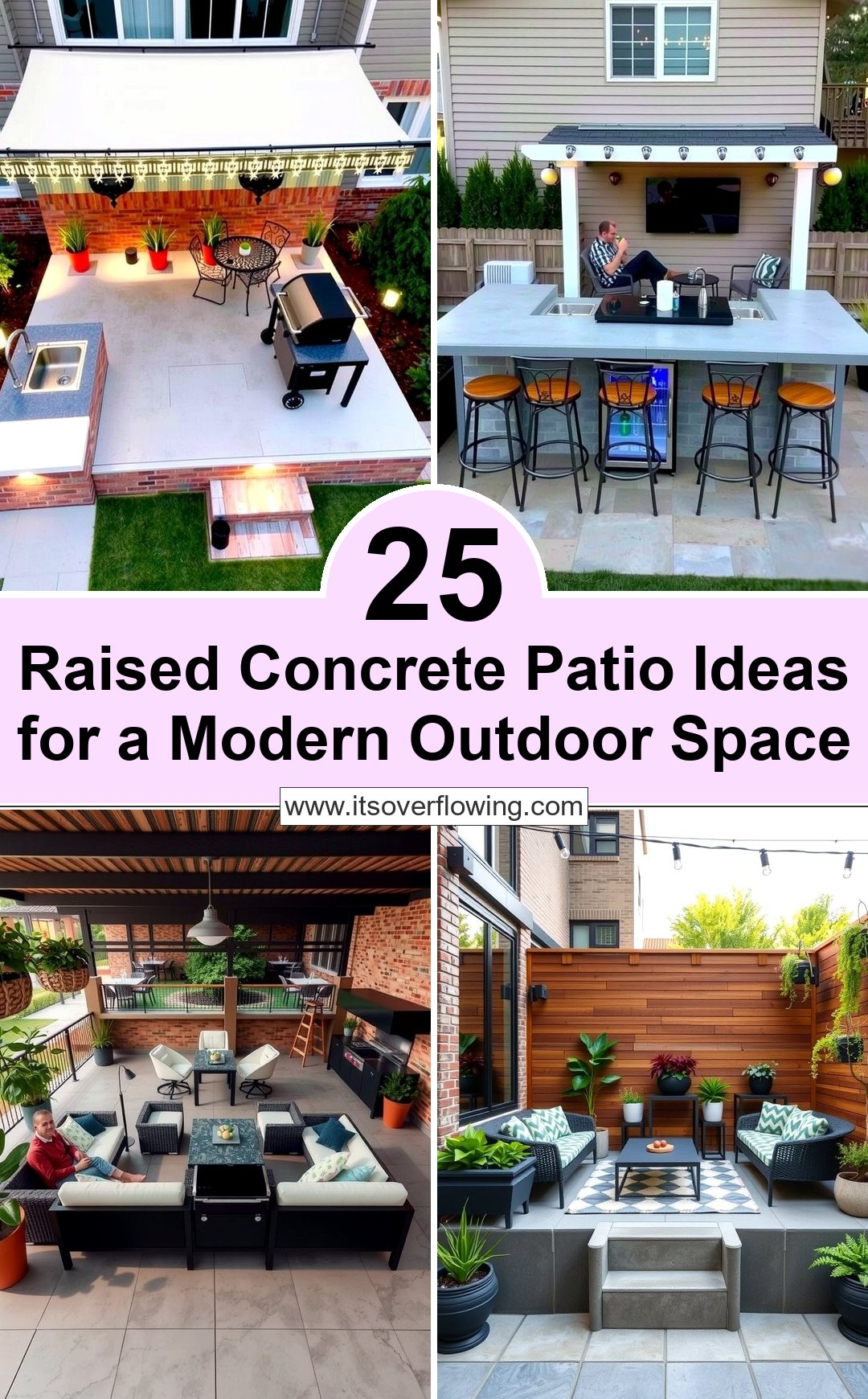 25 Raised Concrete Patio Ideas for a Modern Outdoor Space