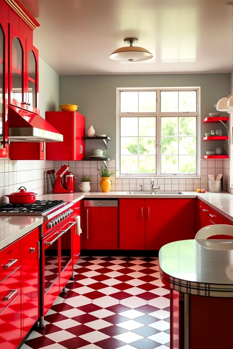 17 Red Kitchen Design Ideas for Bold Contemporary Spaces