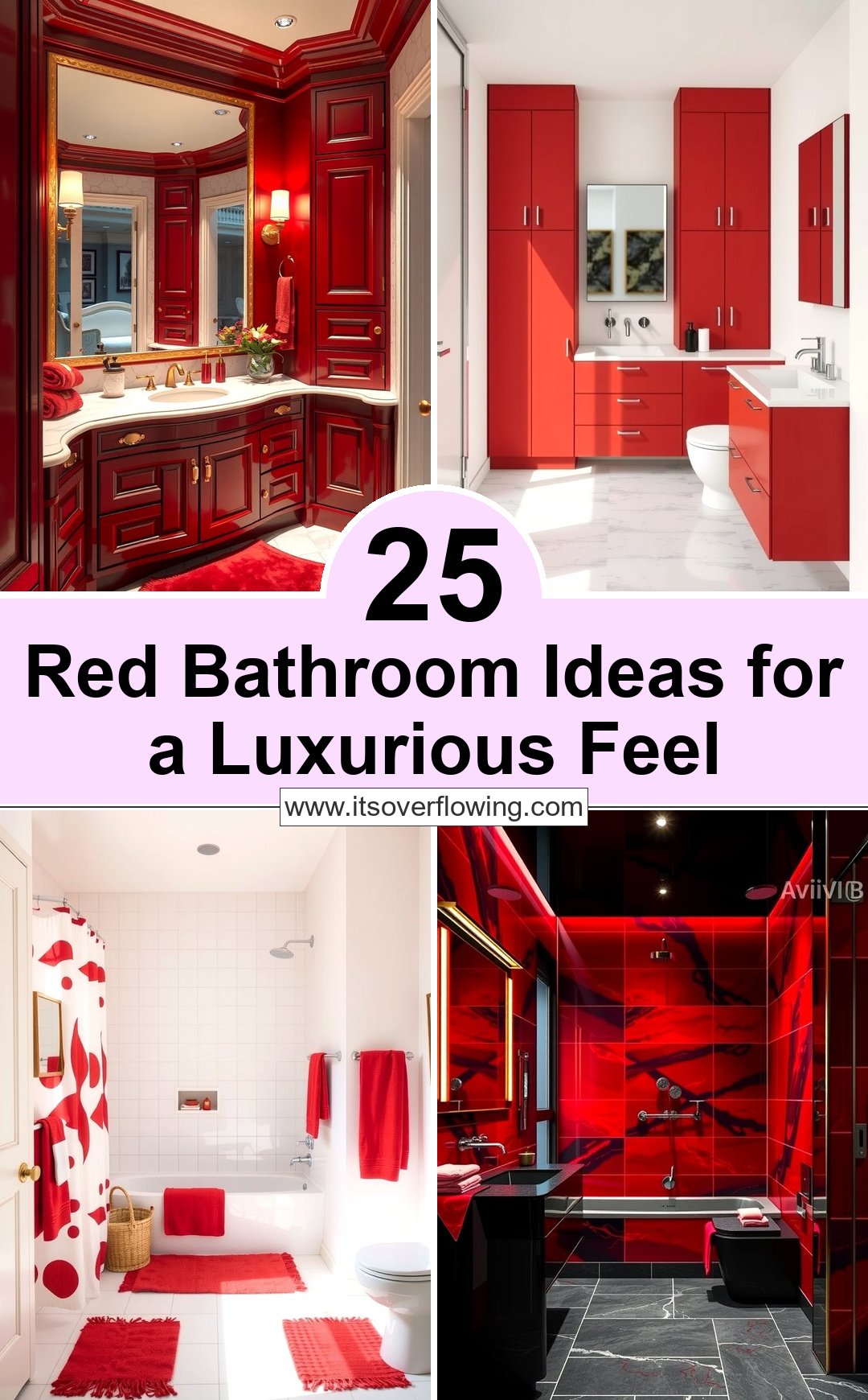 25 Red Bathroom Ideas for a Luxurious Feel