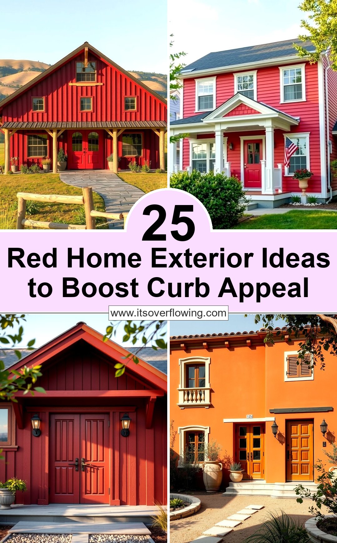25 Red Home Exterior Ideas to Boost Curb Appeal