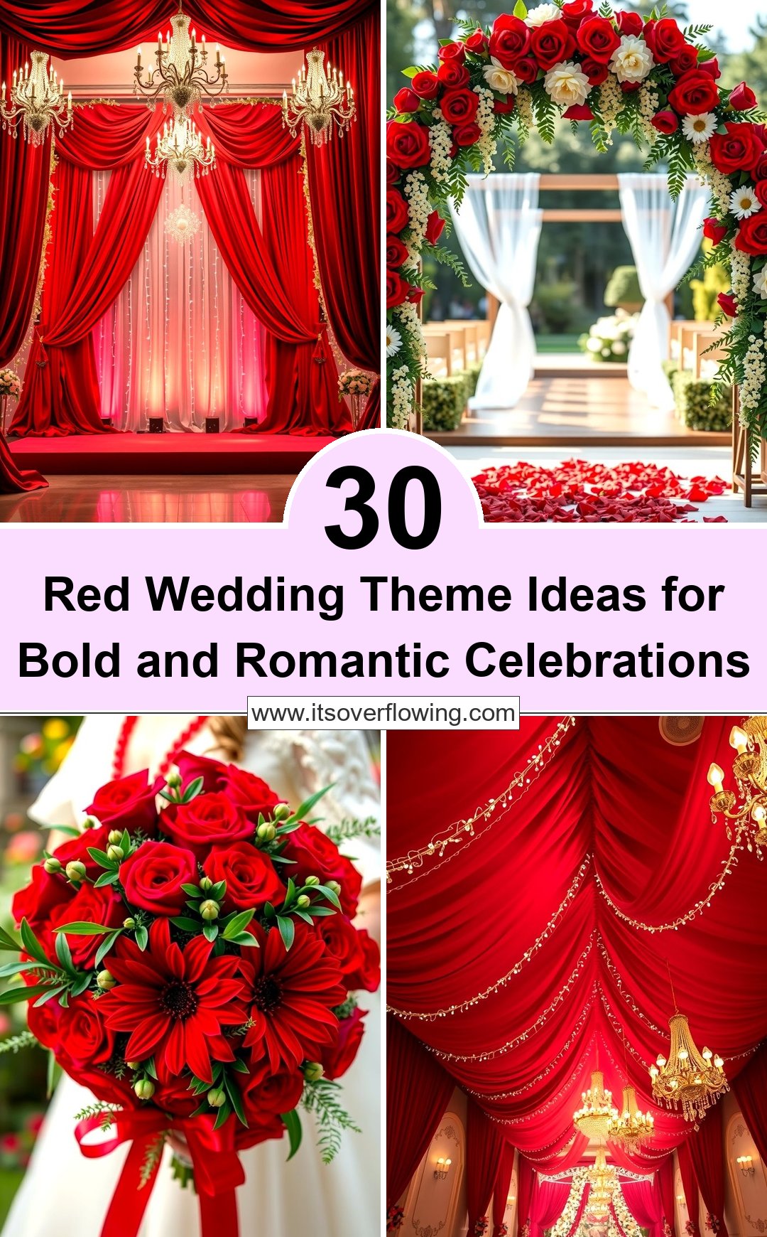 30 Red Wedding Theme Ideas for Bold and Romantic Celebrations