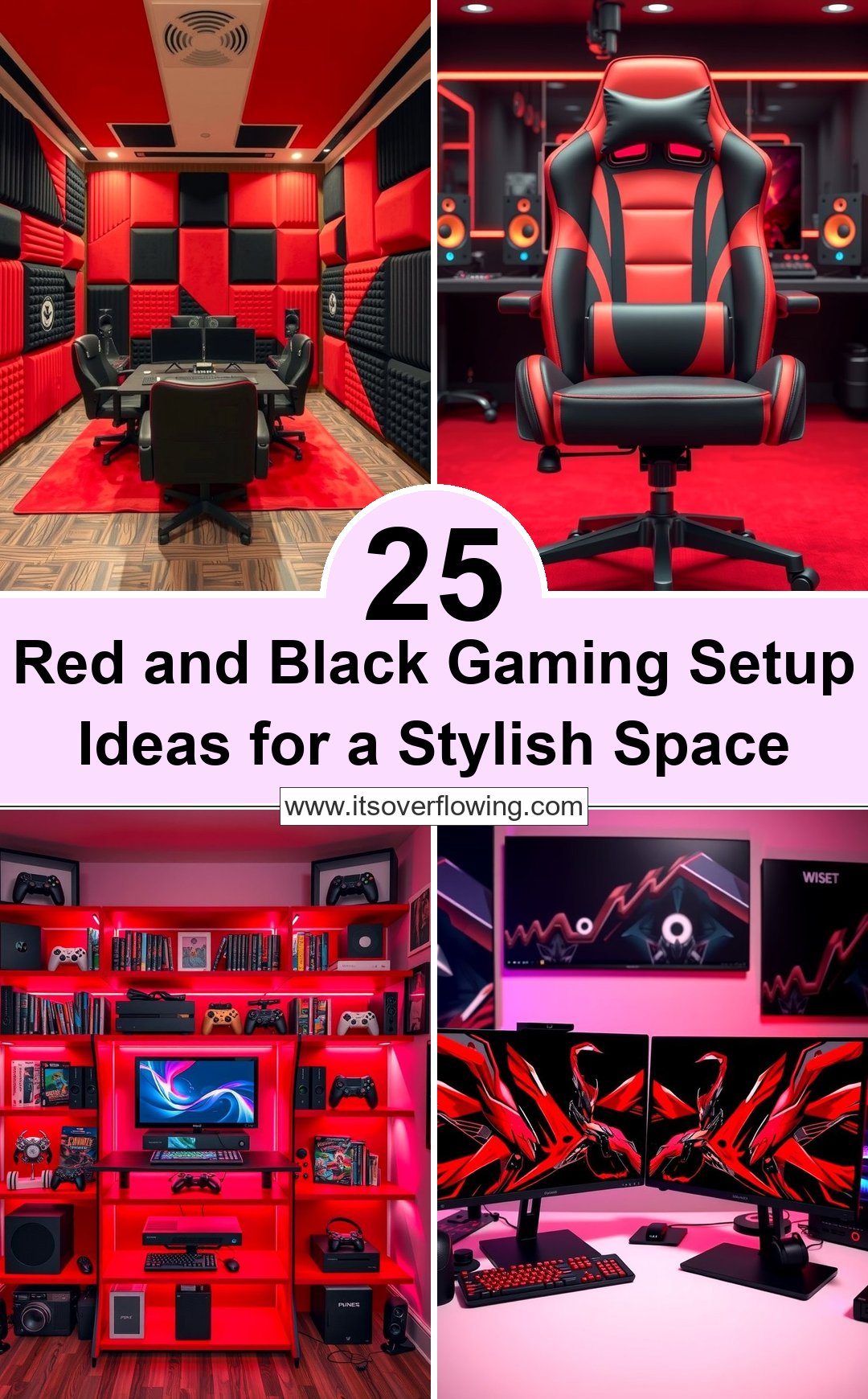 25 Red and Black Gaming Setup Ideas for a Stylish Space