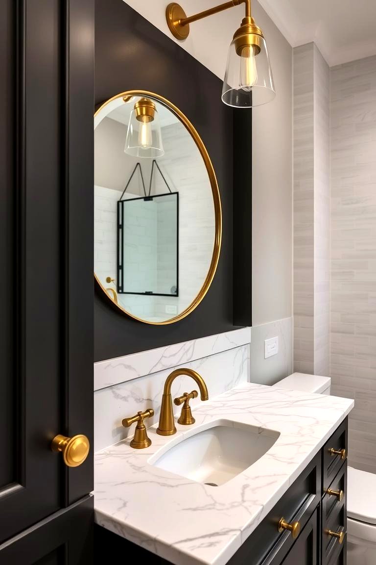 30 Gold Bathroom Ideas for Luxurious, Modern Spaces