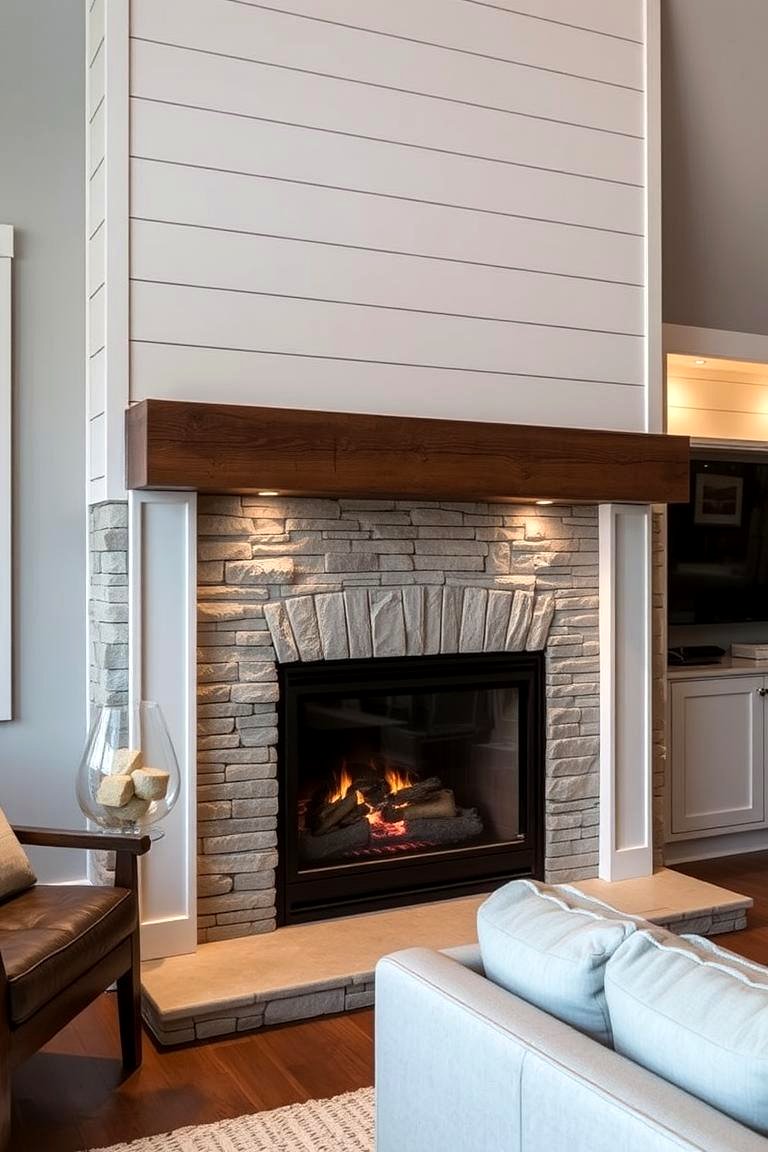 21 Shiplap Fireplace Design Ideas to Cozy Up Your Home