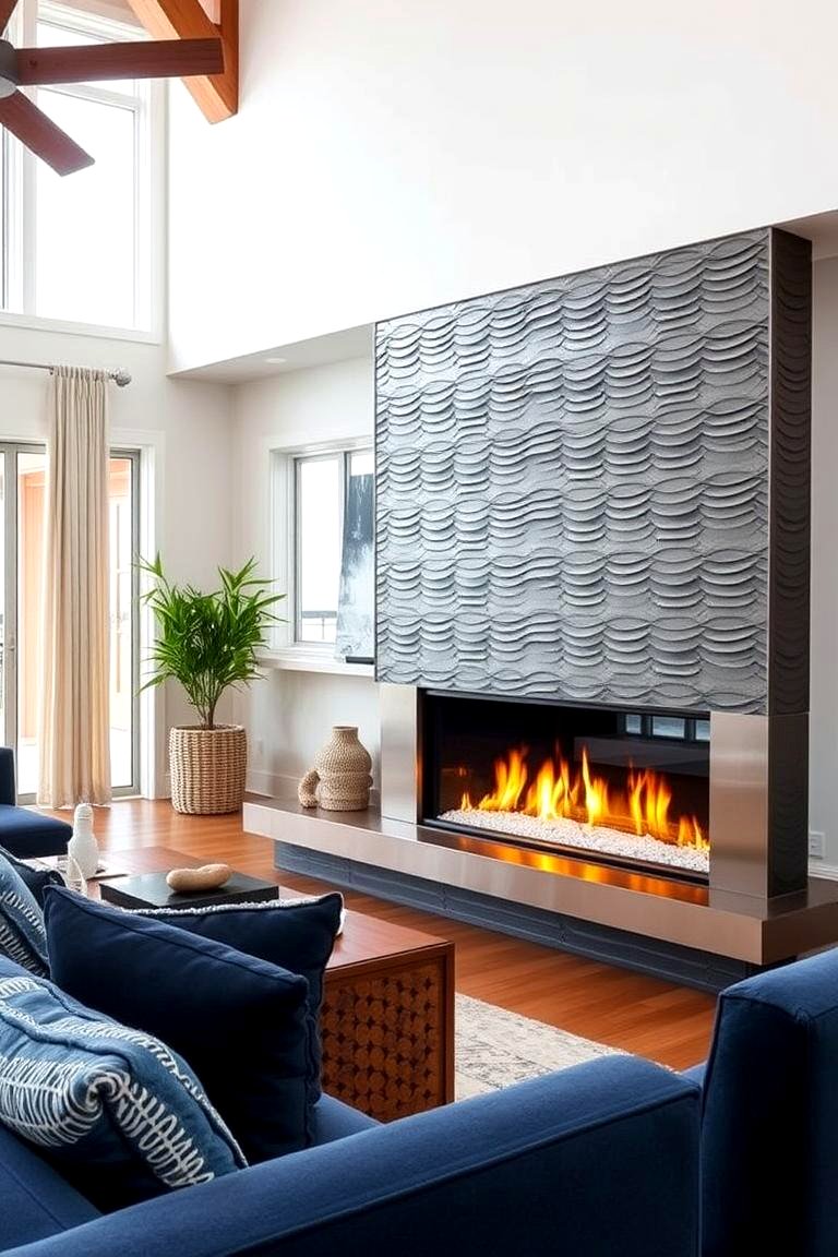 30 Linear Fireplace Ideas for Modern Home Heating