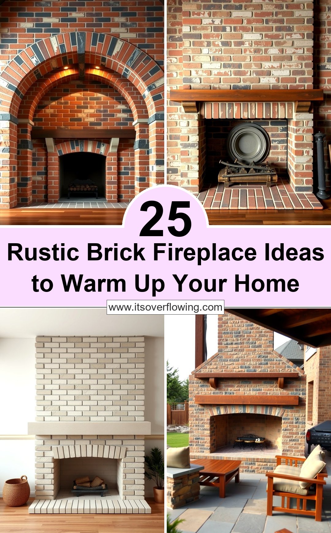 25 Rustic Brick Fireplace Ideas to Warm Up Your Home
