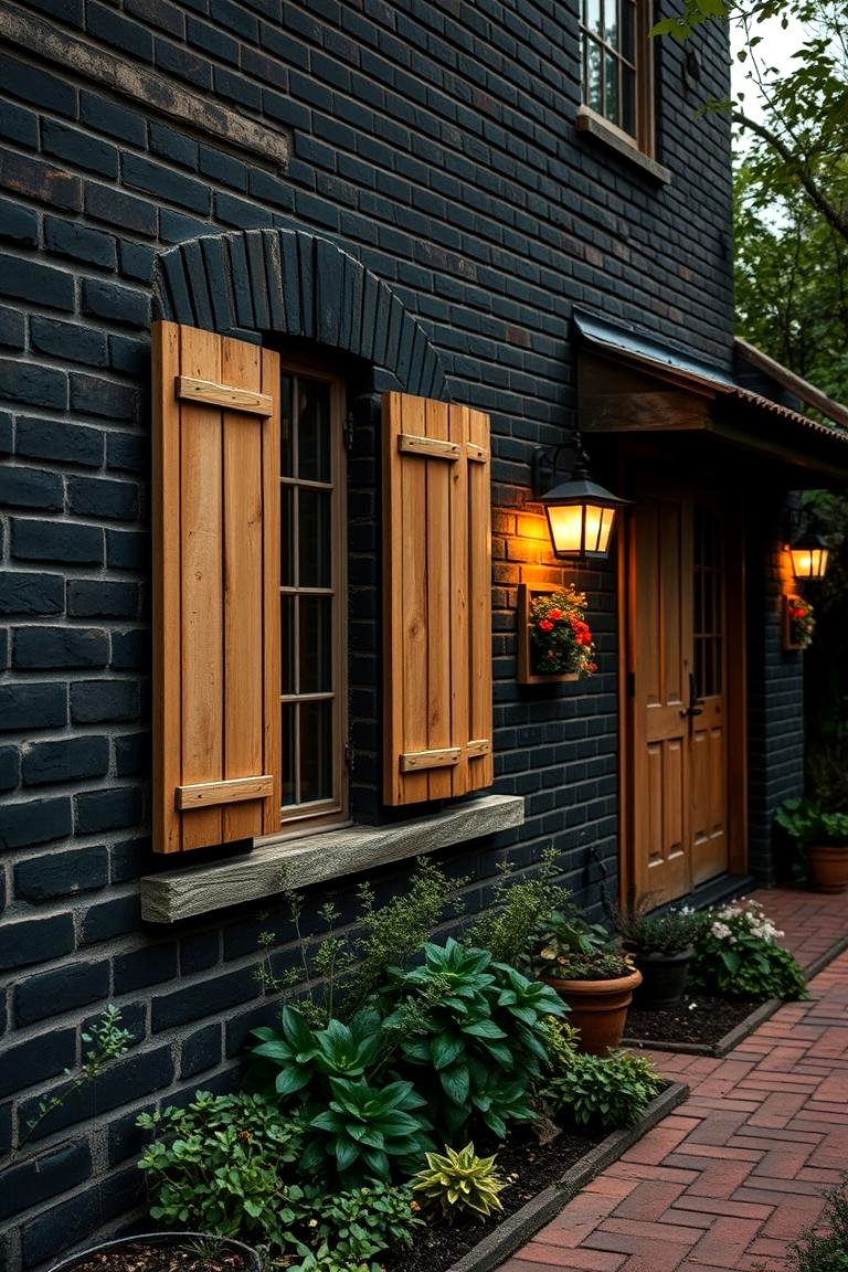 30 Black Brick House Exteriors for Bold Curb Appeal