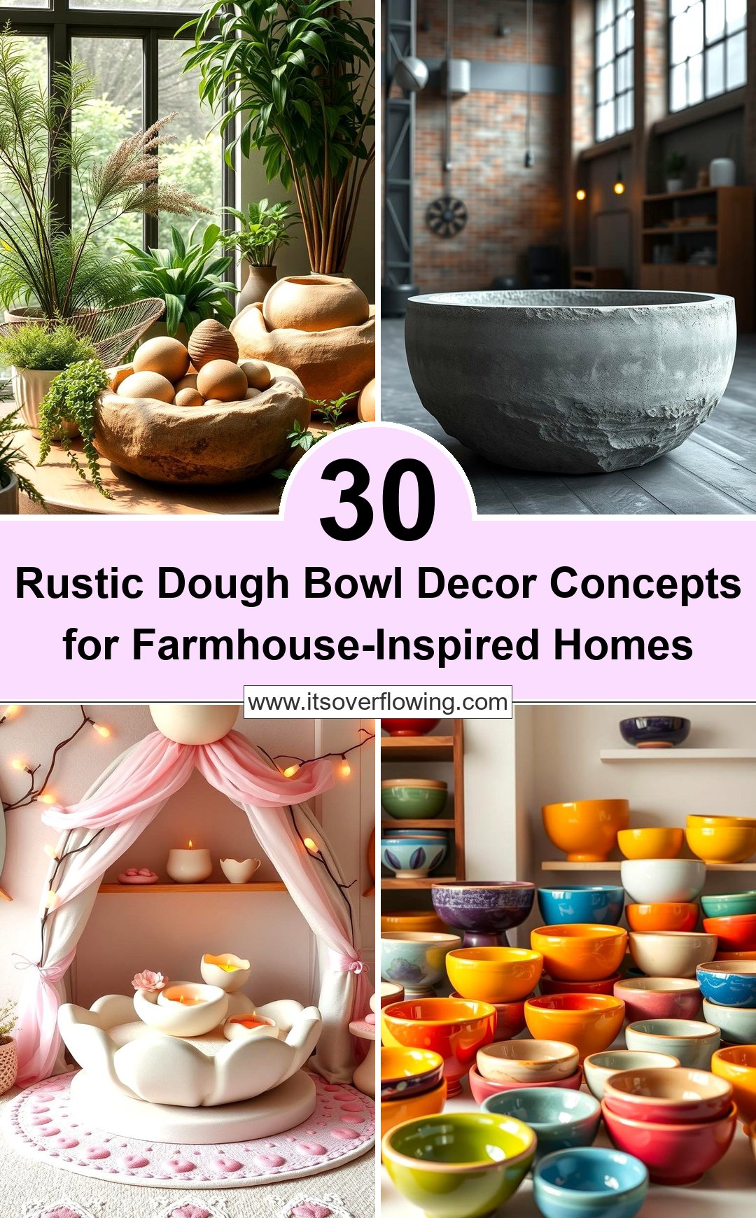 30 Rustic Dough Bowl Decor Concepts for Farmhouse-Inspired Homes