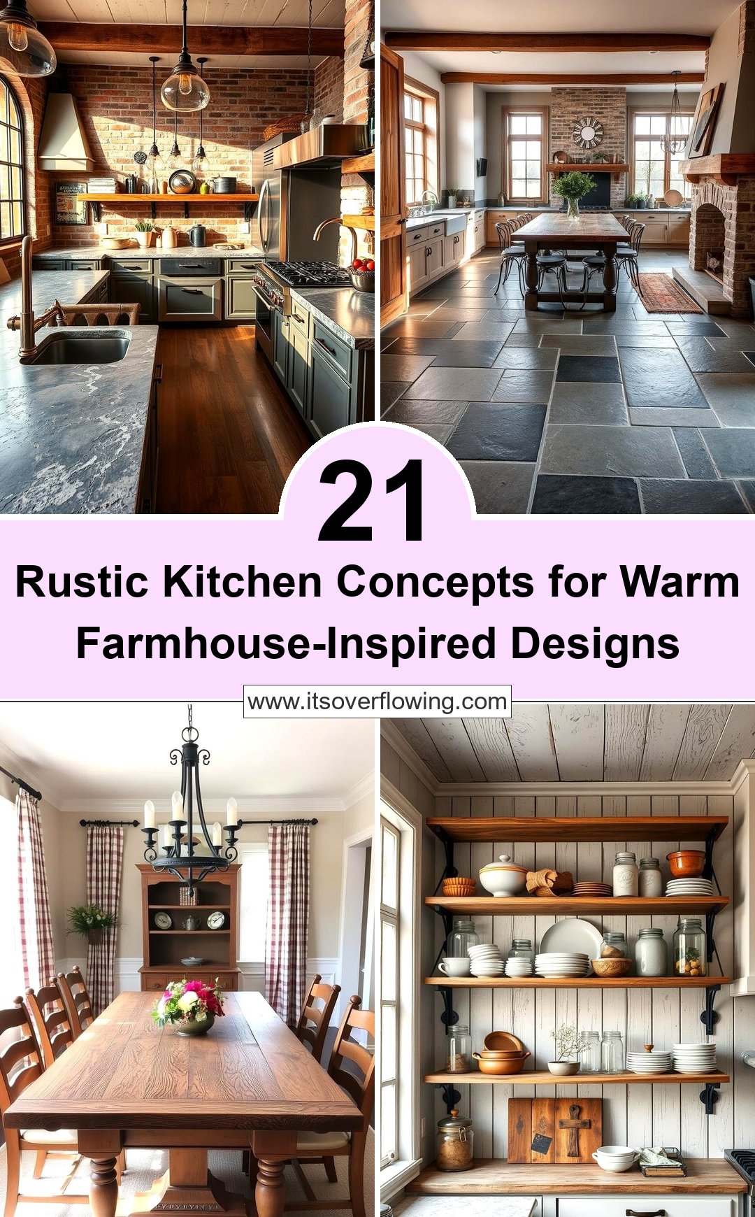 21 Rustic Kitchen Concepts for Warm Farmhouse-Inspired Designs