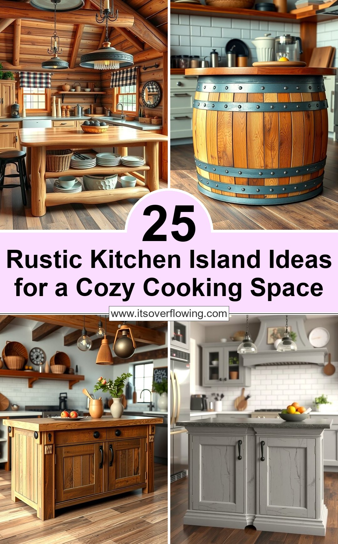 25 Rustic Kitchen Island Ideas for a Cozy Cooking Space