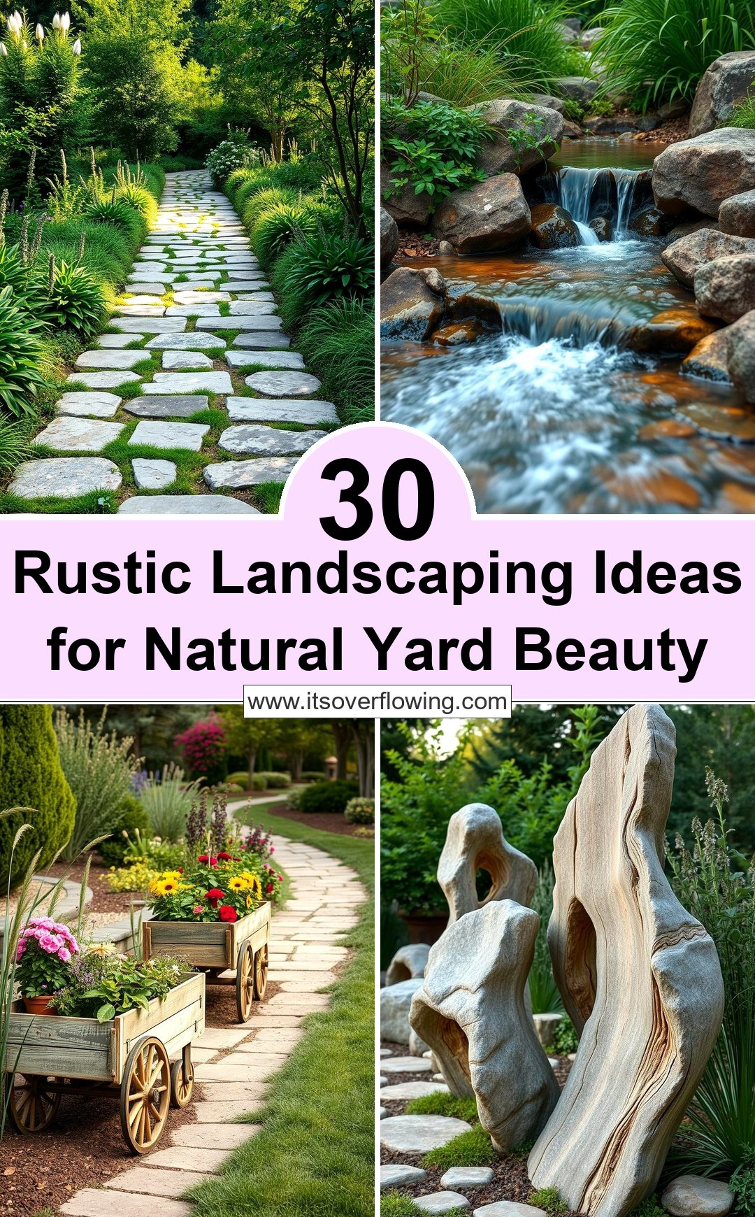 30 Rustic Landscaping Ideas for Natural Yard Beauty