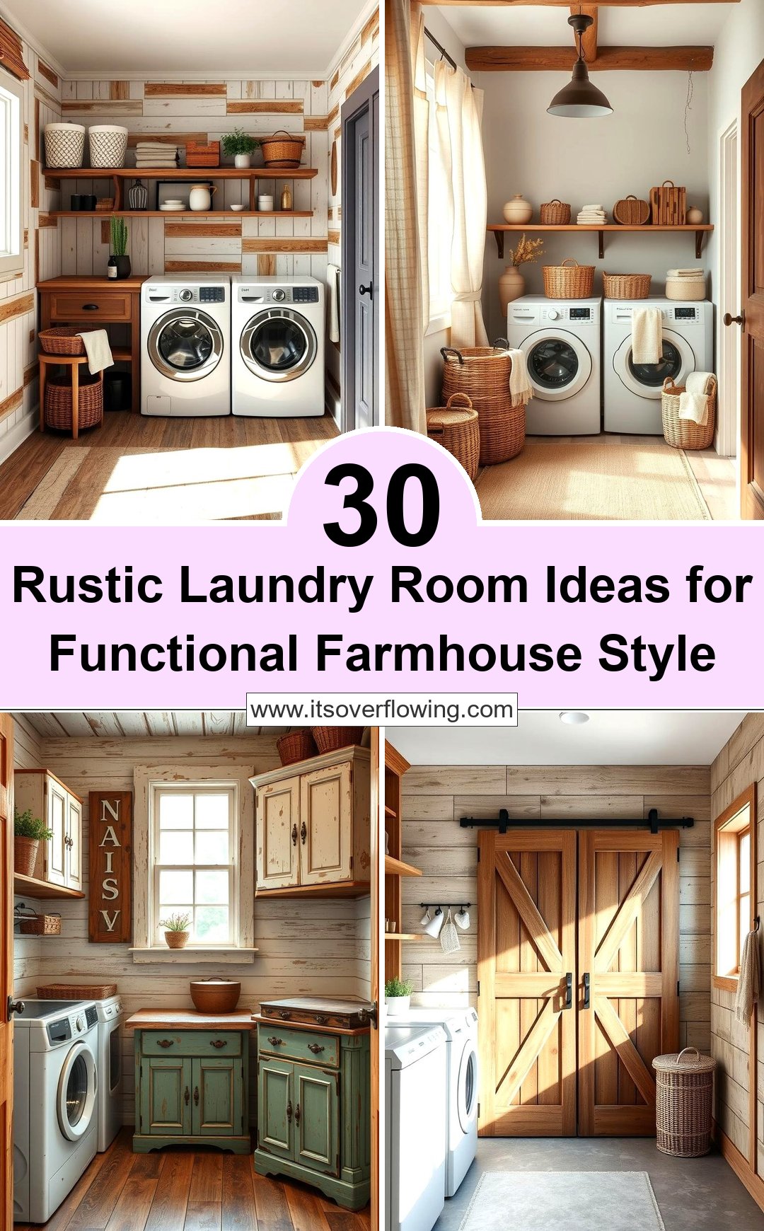 30 Rustic Laundry Room Ideas for Functional Farmhouse Style