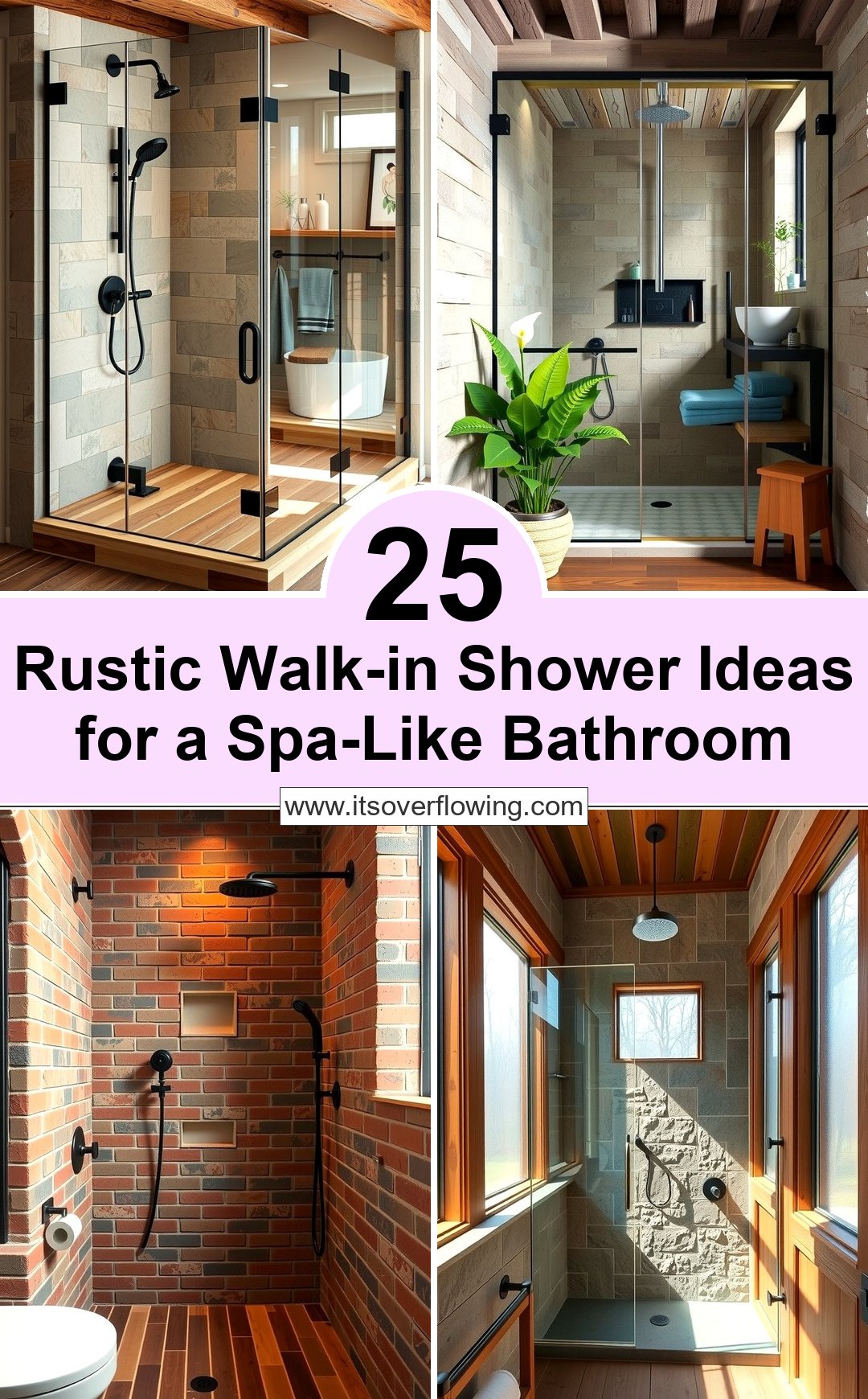 25 Rustic Walk-in Shower Ideas for a Spa-Like Bathroom