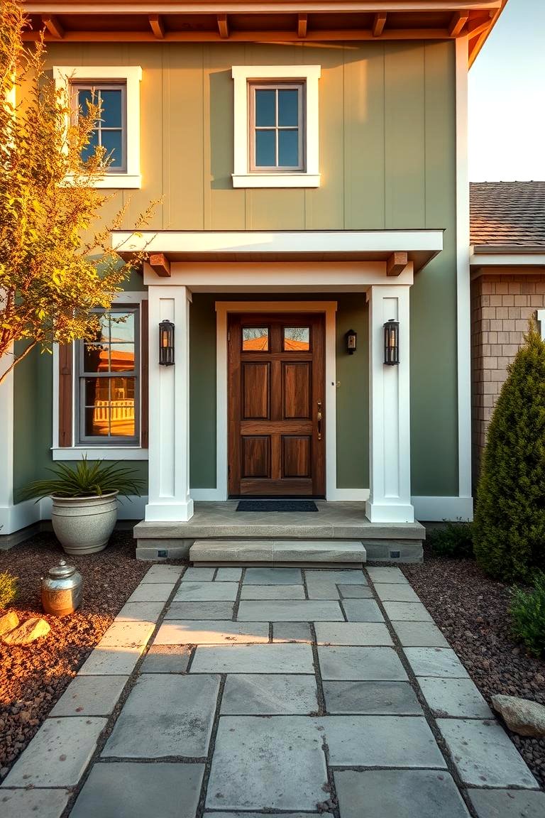 21 Sage Green Exterior Home Designs for Curb Appeal Refresh