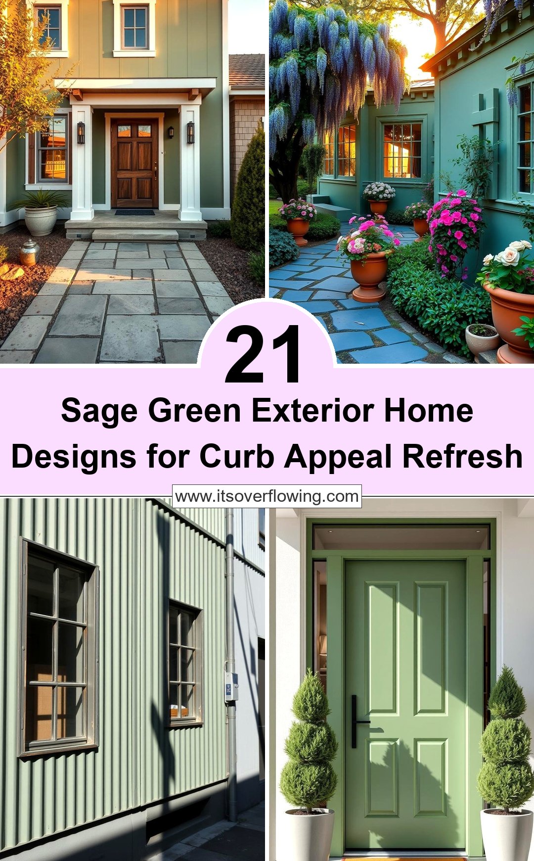 Sage Green Exterior House Color Ideas