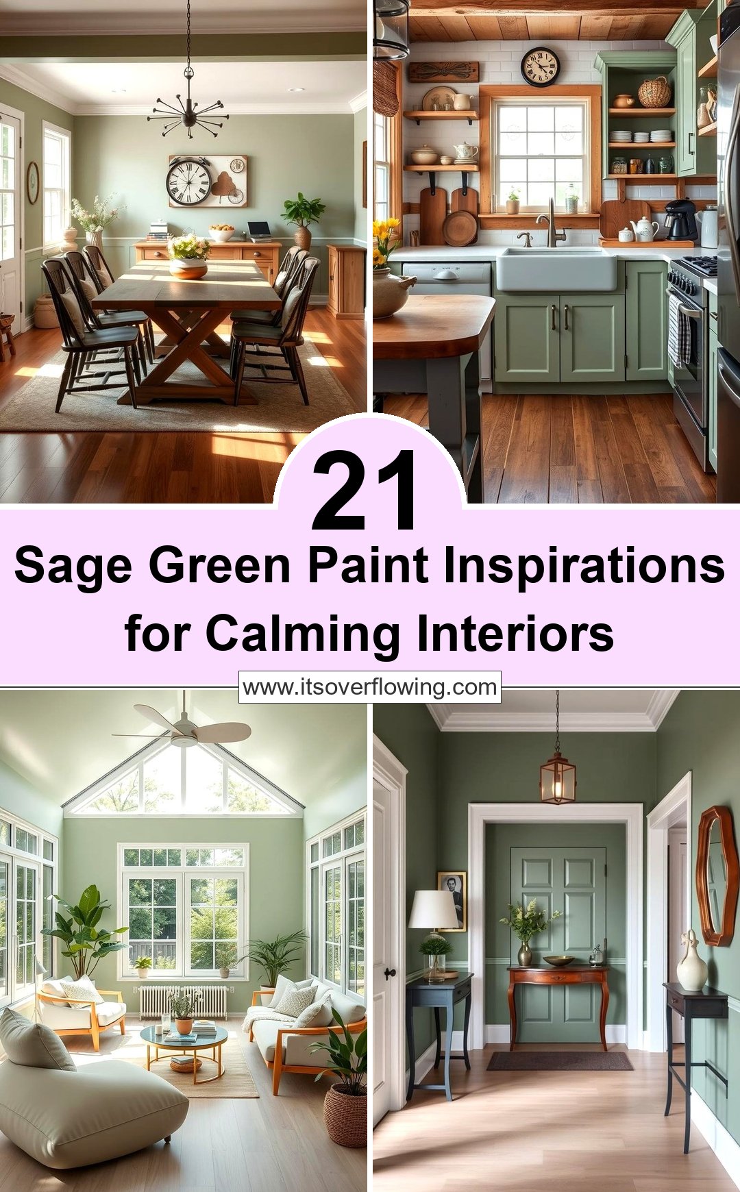 21 Sage Green Paint Inspirations for Calming Interiors