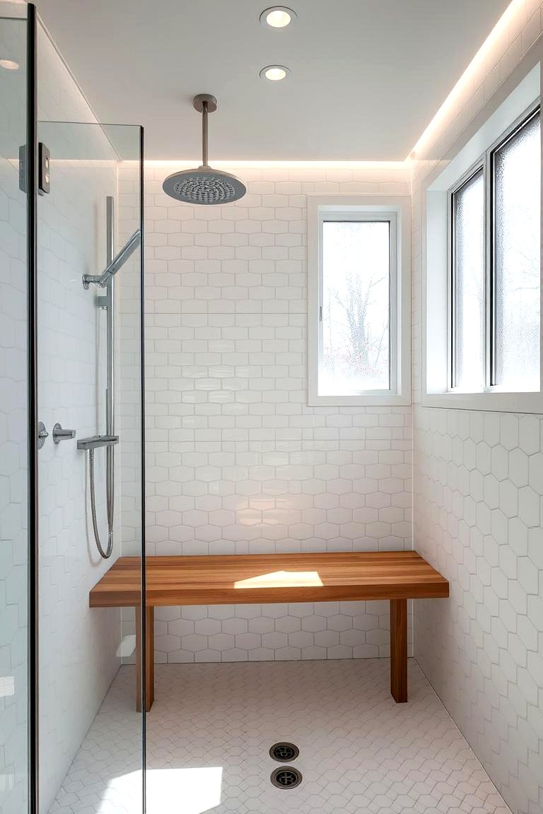 21 Walk-In Shower Ideas With Bench for Spa-Like Comfort