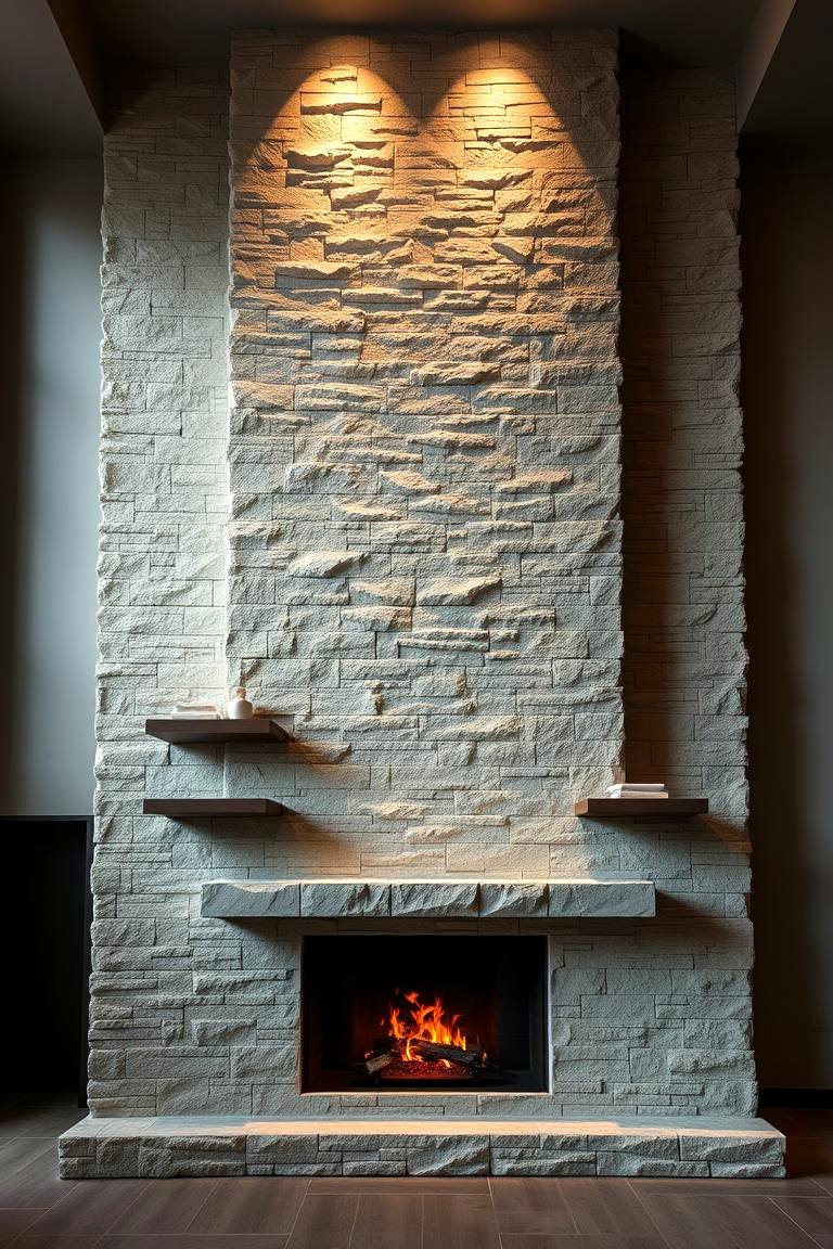 21 Rustic Stone Fireplace Designs for Cozy Living Rooms
