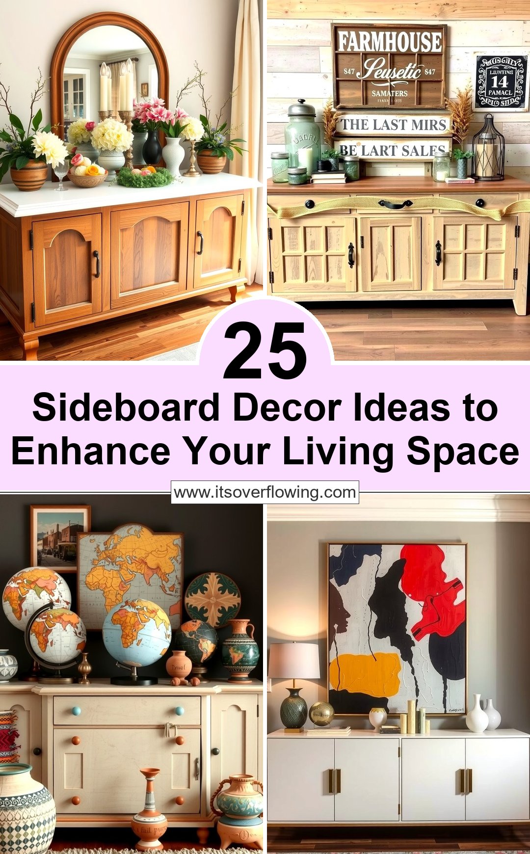25 Sideboard Decor Ideas to Enhance Your Living Space