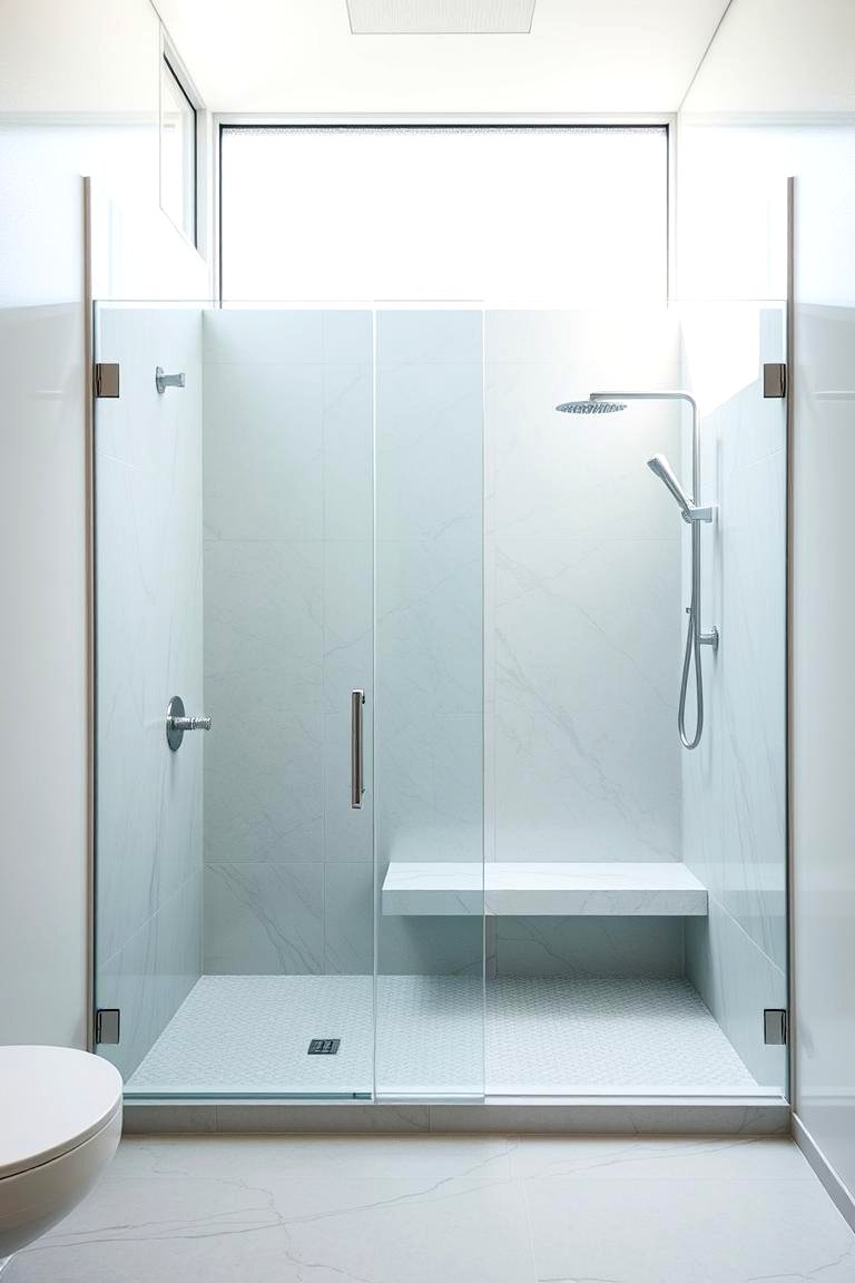 21 Walk-In Shower Ideas With Bench for Spa-Like Comfort