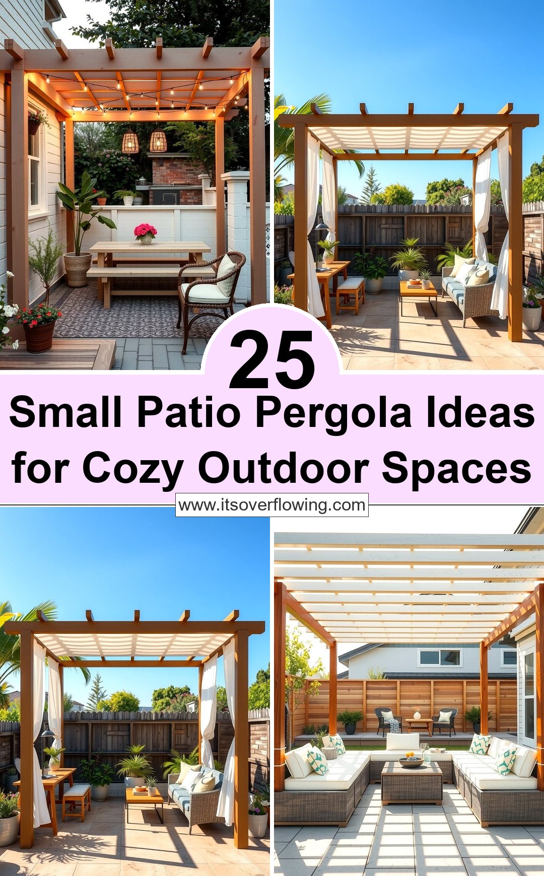 25 Small Patio Pergola Ideas for Cozy Outdoor Spaces