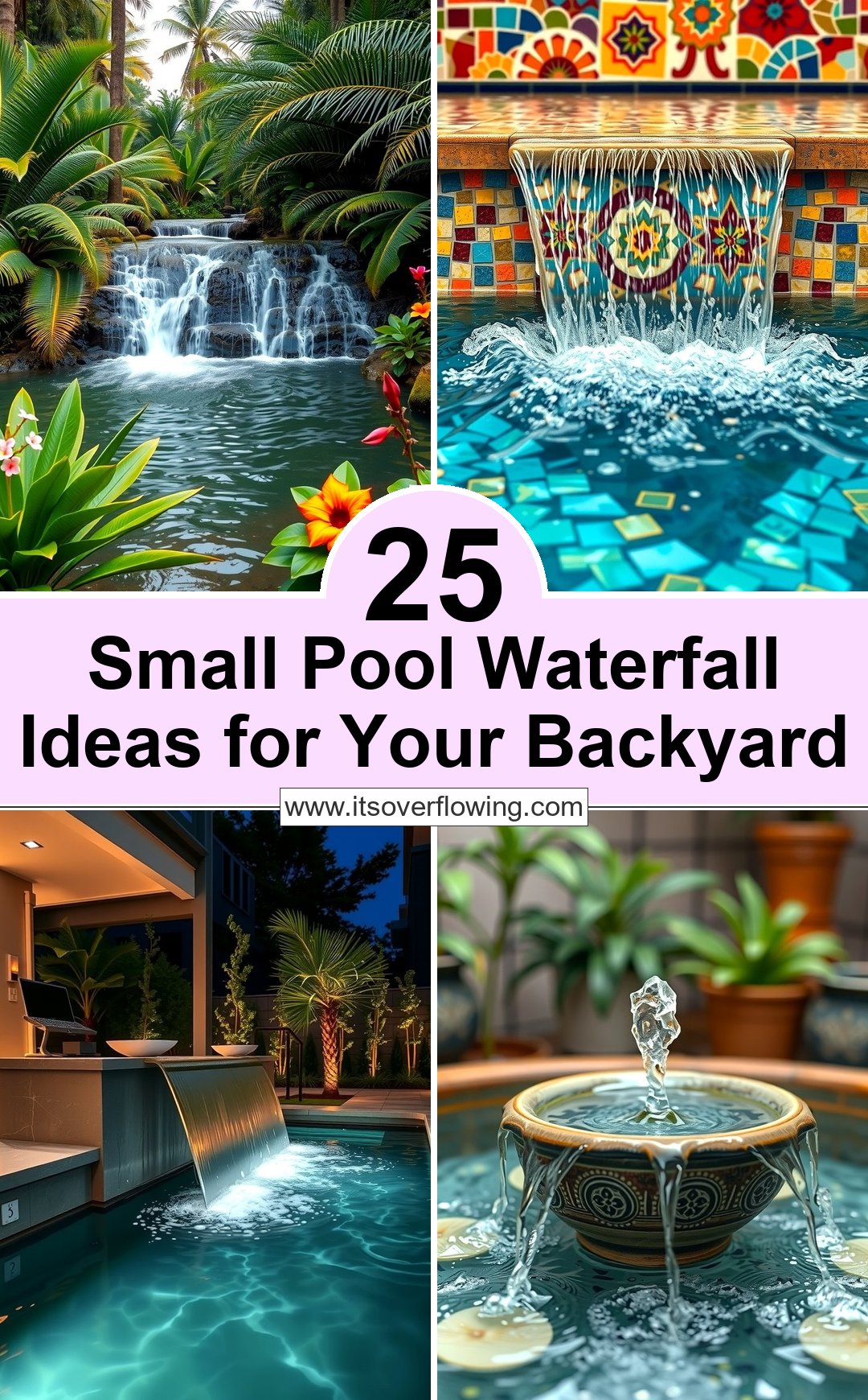 25 Small Pool Waterfall Ideas for Your Backyard