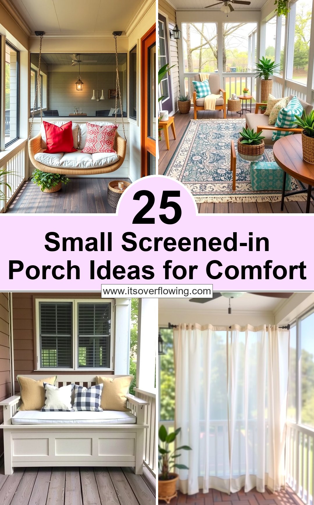 25 Small Screened-in Porch Ideas for Comfort