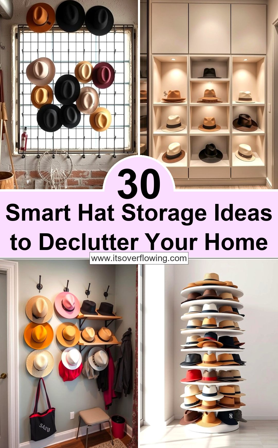30 Smart Hat Storage Ideas to Declutter Your Home