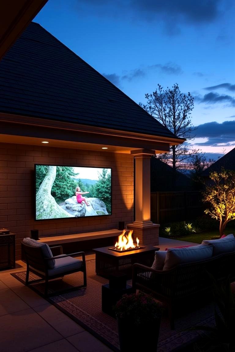 30 Outdoor TV Ideas for Entertainment Under the Sky