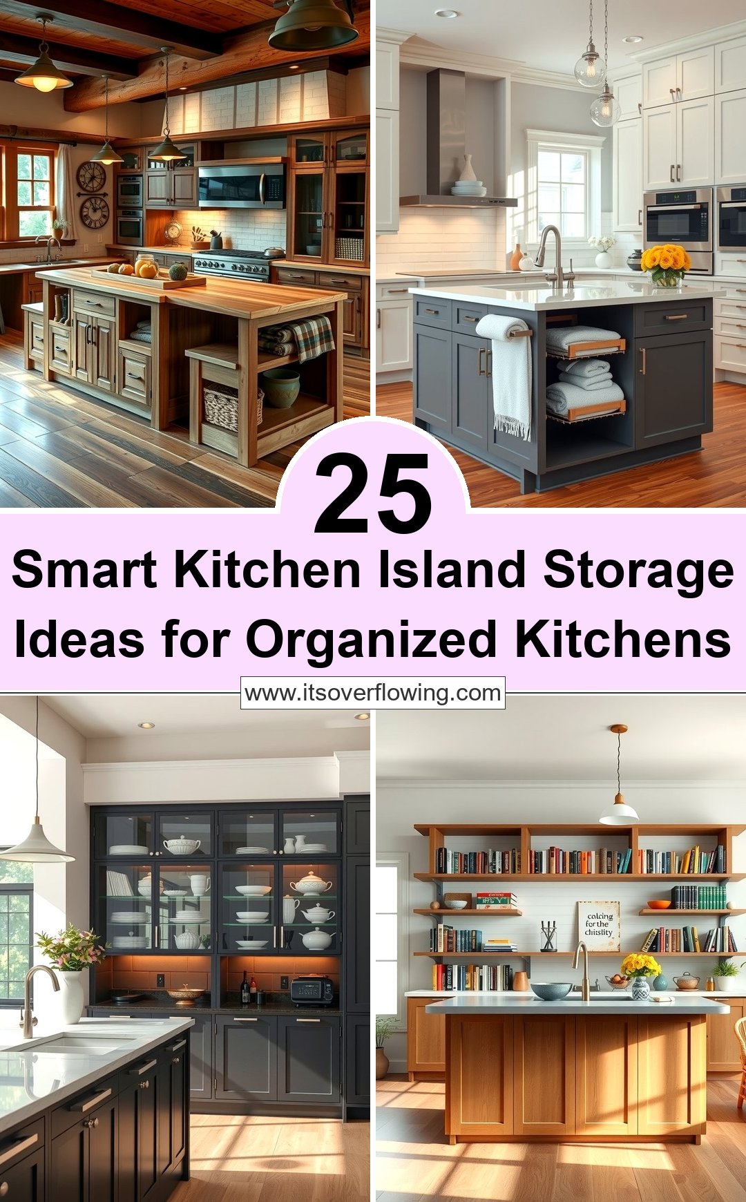 25 Smart Kitchen Island Storage Ideas for Organized Kitchens