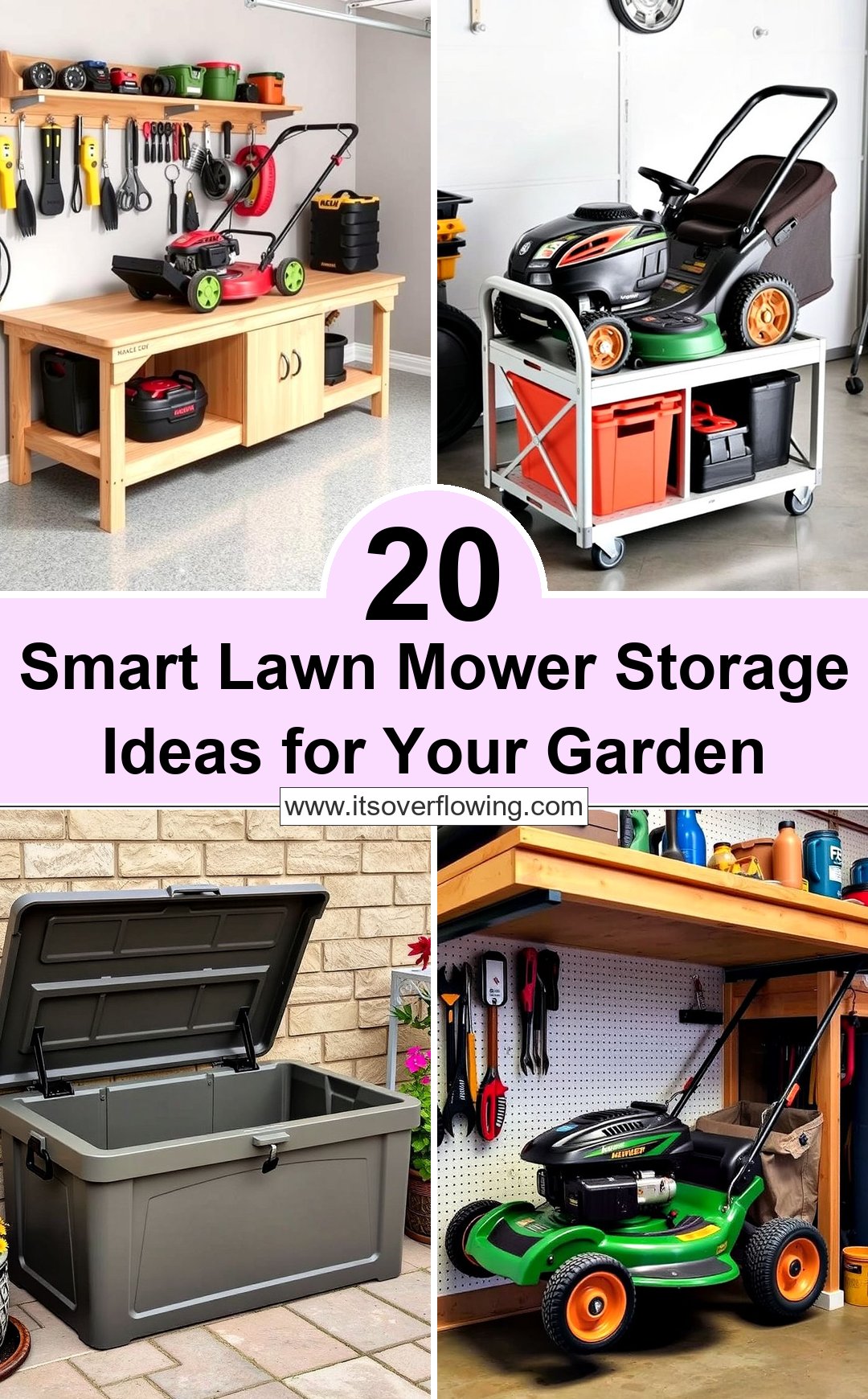 20 Smart Lawn Mower Storage Ideas for Your Garden