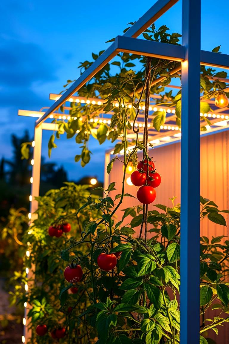 30 Tomato Trellis Ideas for Healthy & Space-Saving Gardens