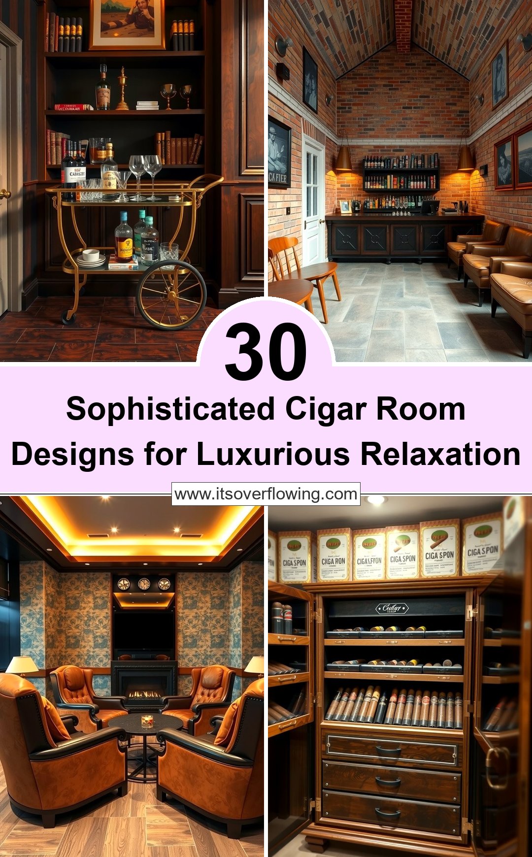 30 Sophisticated Cigar Room Designs for Luxurious Relaxation