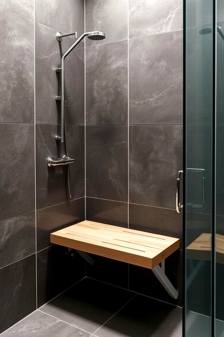 30 Shower Bench Ideas for Functional Bathroom Designs