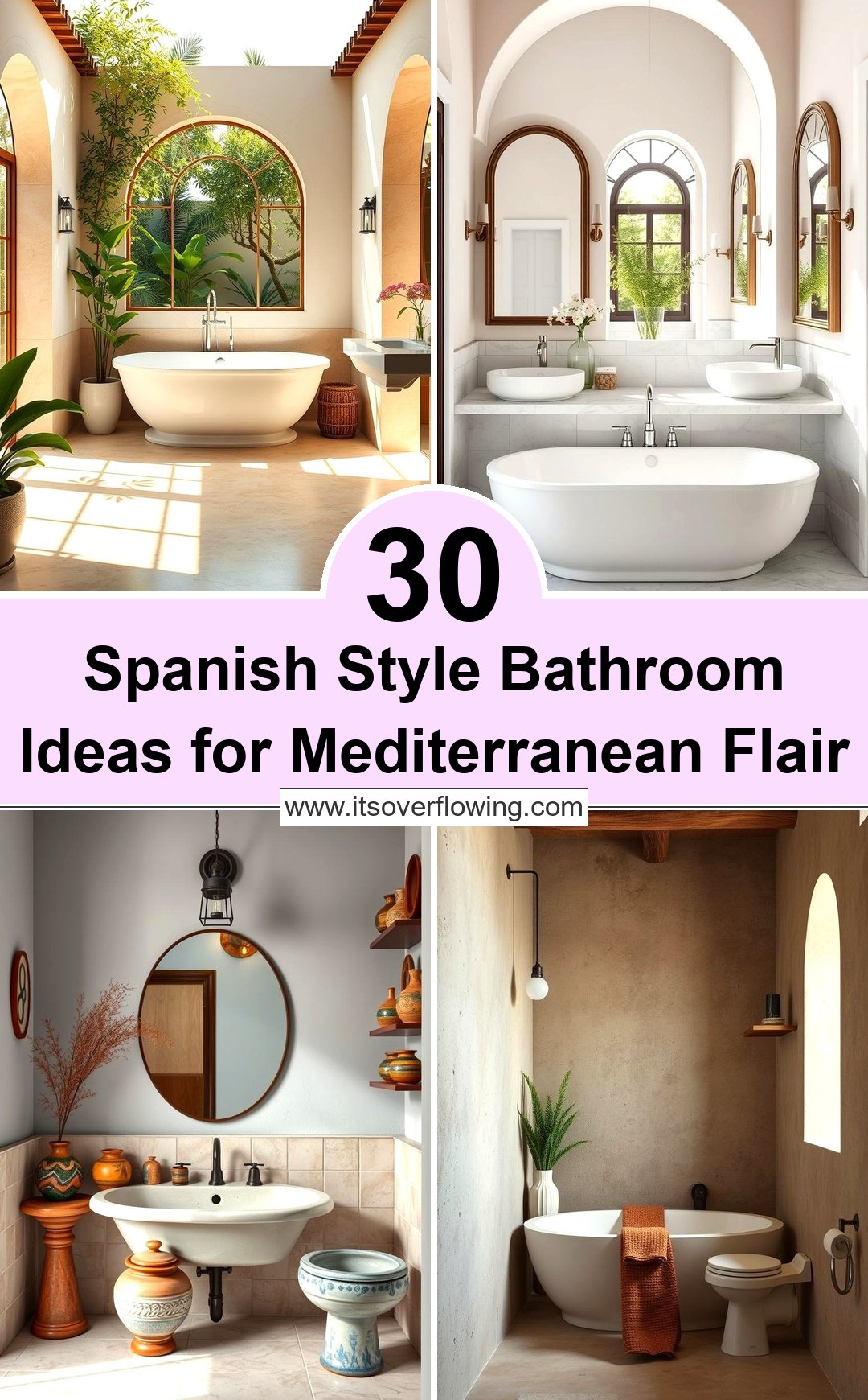 30 Spanish Style Bathroom Ideas for Mediterranean Flair