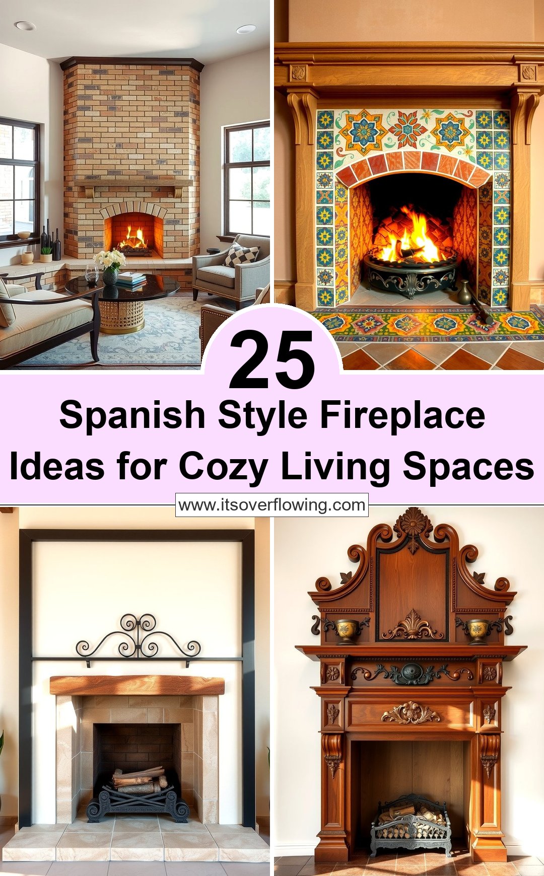 25 Spanish Style Fireplace Ideas for Cozy Living Spaces