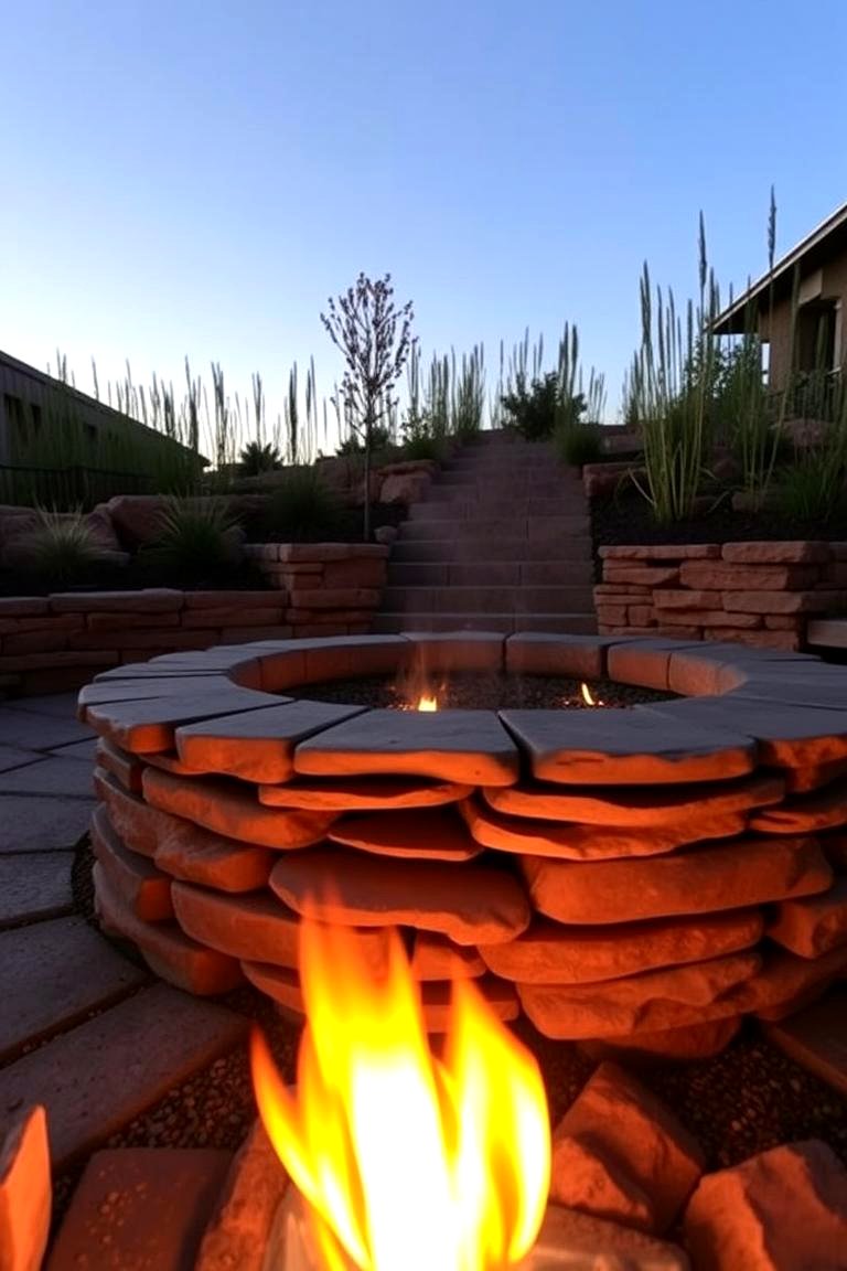 30 Elegant Stone Fire Pit Ideas for Backyard Entertaining