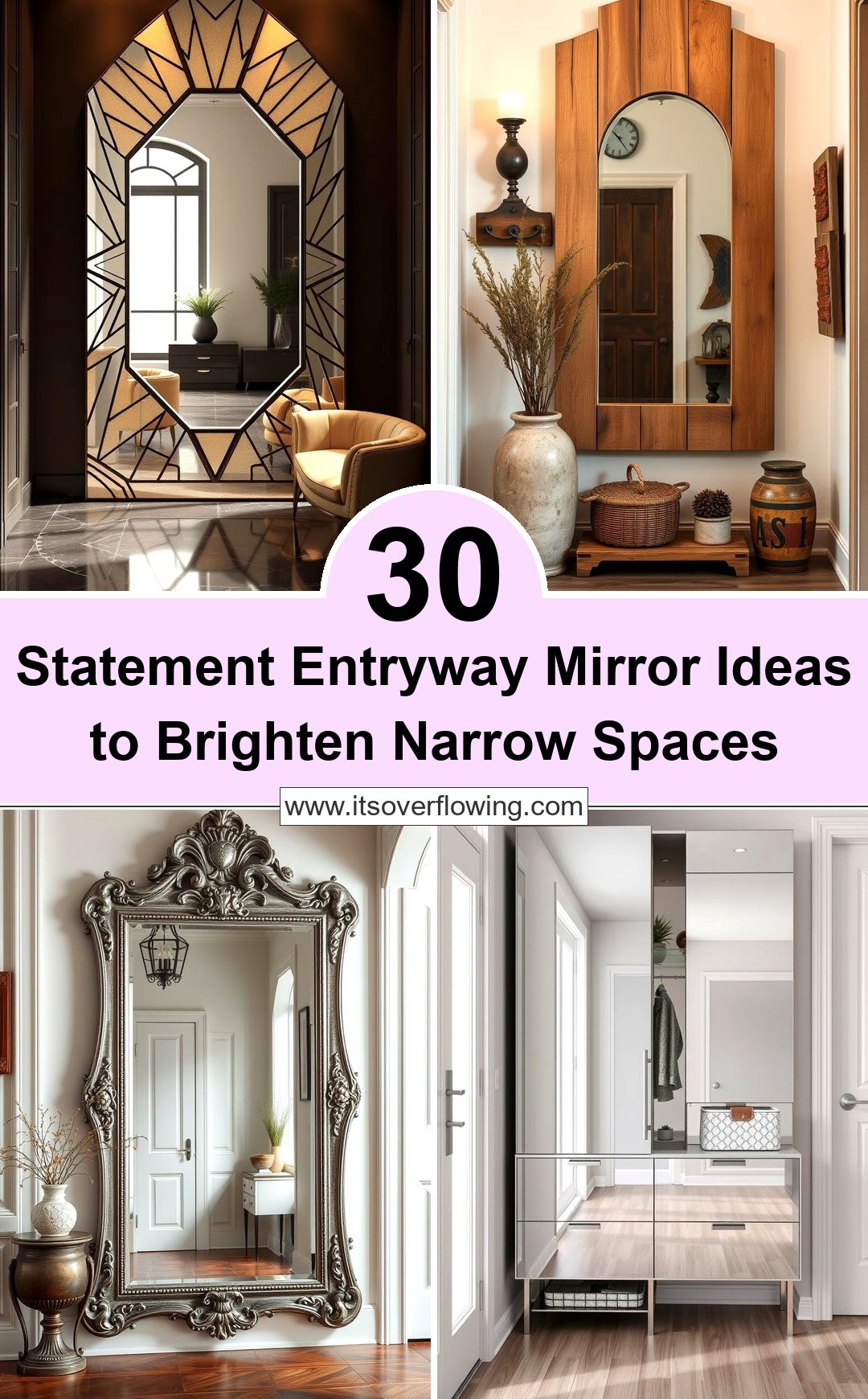 30 Statement Entryway Mirror Ideas to Brighten Narrow Spaces